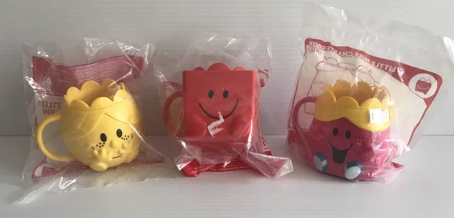 MCDONALDS 2021 HAPPY Meal Mr Men Little Miss x 3 Plastic Mugs Cups NEW ...