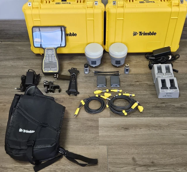 TRIMBLE R10 DUAL GPS GNSS Beidou Galileo RTK Base & Rover Setup w/ TSC7 ...