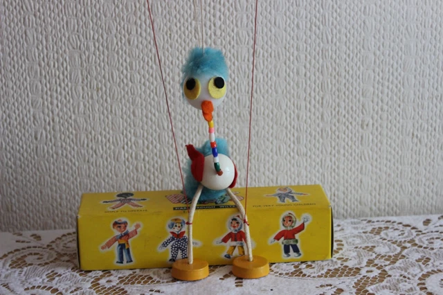 PELHAM PUPPET JUMPETTES Range *Iz The Ostrich " 1960'S With Box Young ...