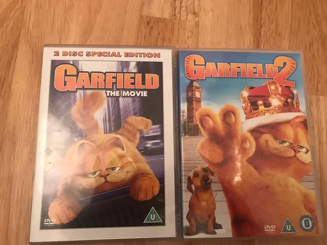 GARFIELD 1 + 2 DVD Box Set Comedy Cat Family Movie Double Bill £3.31 ...