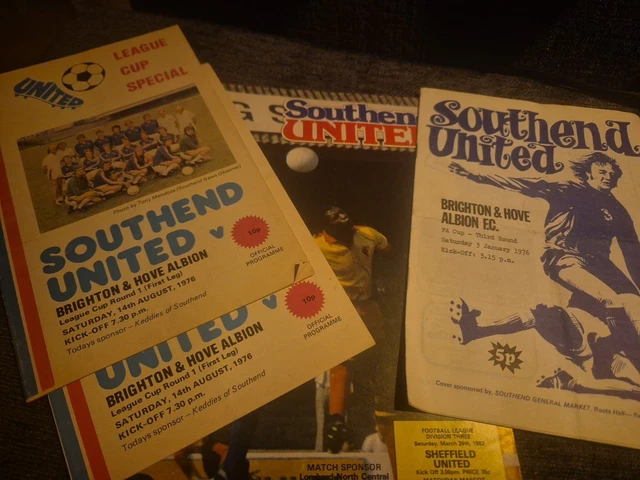 SOUTHEND UNITED FOOTBALL Programmes X4 £1.16 - PicClick UK