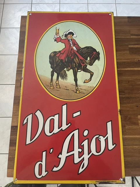 ANCIENNE PLAQUE ÉMAILLÉE Publicitaire Bière Du Val D’ajol EUR 750,00 ...