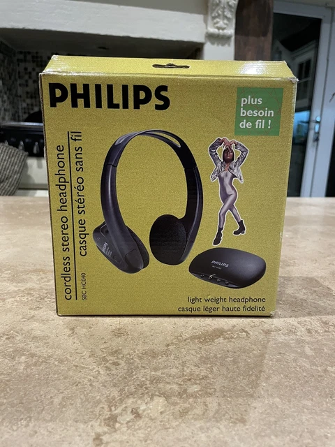 PHILIPS WIRELESS STEREO Headphones - Product No: SBC HC040 - Boxed ...
