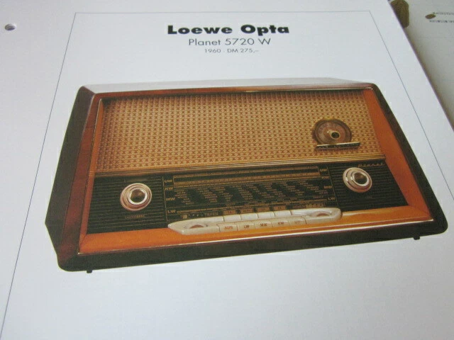 RADIO ARCHIV N 03 Schaltplan Loewe Opta Planet 5720 W, 1960 EUR 6,80 ...
