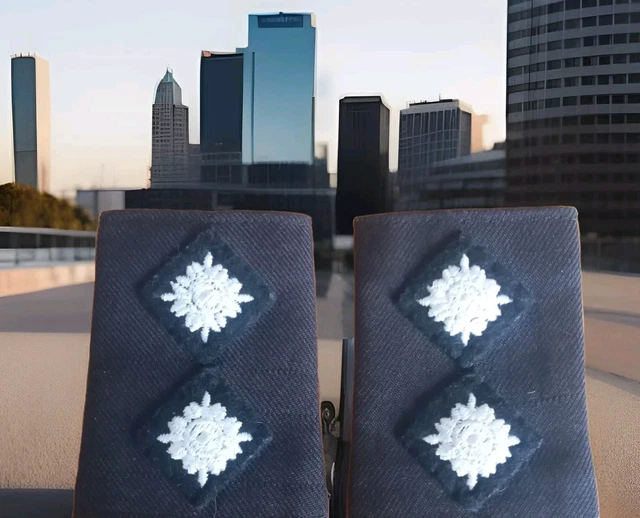 VINTAGE POLICE INSPECTOR 2 Pip Rank Slides Epaulettes £6.00 - PicClick UK