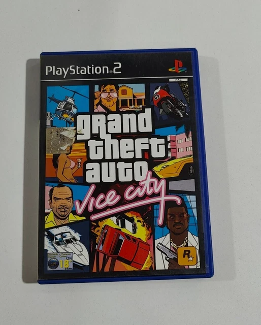 GTA VICE CITY Grand Theft Auto Ps2 Playstation 2 Pal Italiano Completo ...
