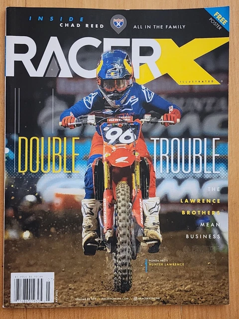 RACER X JULY 2022 Motocross Magazine Honda HRC Hunter Lawrence Brother ...