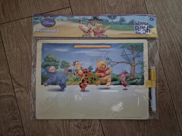 DISNEY WINNIE THE Pooh Dry Message/Memo Boards with Dry Erase Marker £3 ...