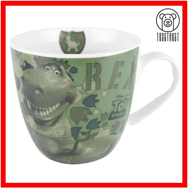 DISNEY PIXAR TOY Story Rex Dinosaur Coffee Tea Mug Cup Green Official ...
