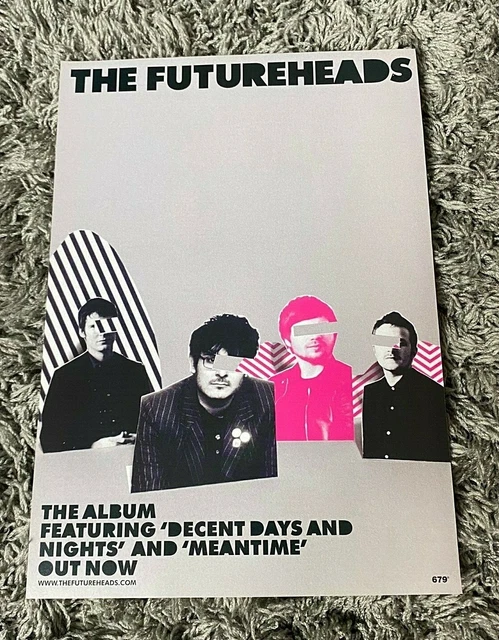 RARE ORIGINAL VINTAGE 2000's Magazine Advert Ad Picture The Futureheads ...