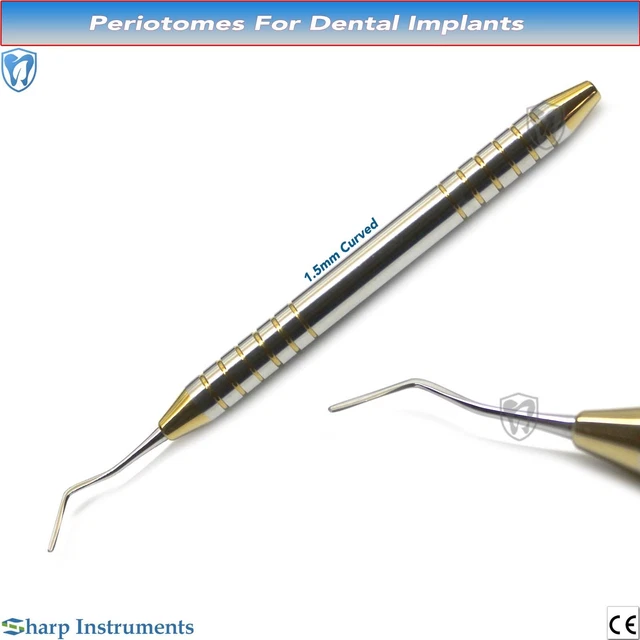 PERIOTOMES CURVED 1.5MM Periodontal Dental Ligament Implant Surgery ...