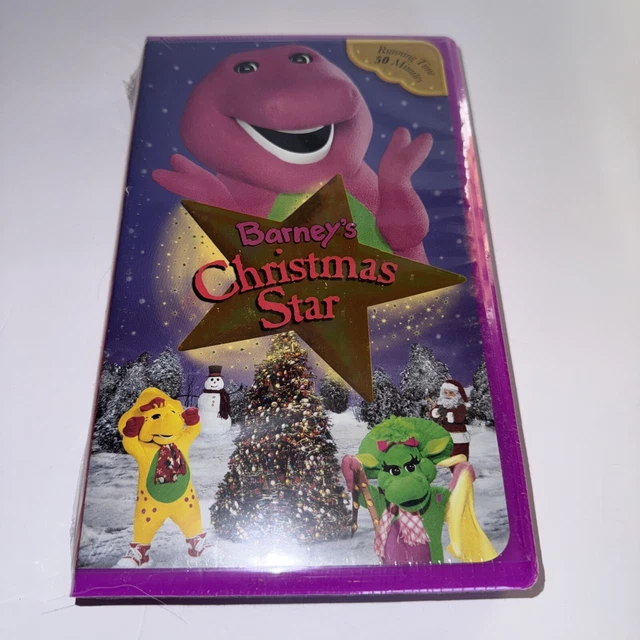 BARNEYS CHRISTMAS STAR (VHS, 2002) 15 Songs, Clam Shell Case New Sealed ...
