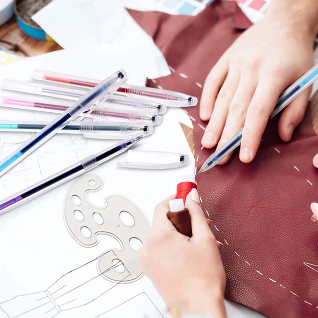 FABRIC MARKERS PENCIL Fade Out for Drawing Lines Marker Pens Multi ...