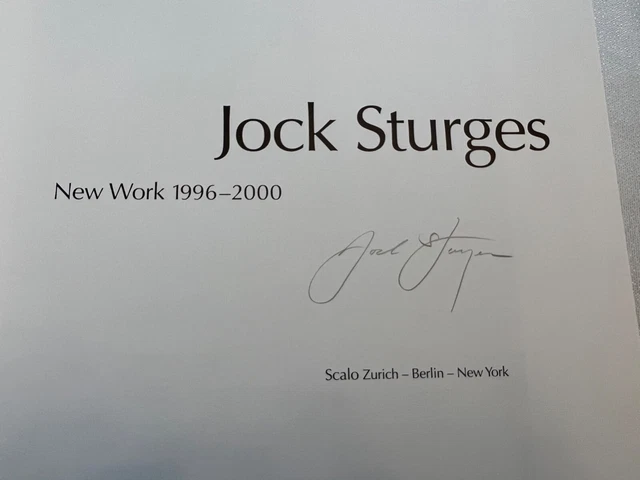 JOCK STURGES NEW WORK 1996-2000 Signed EUR 303,79 - PicClick IT