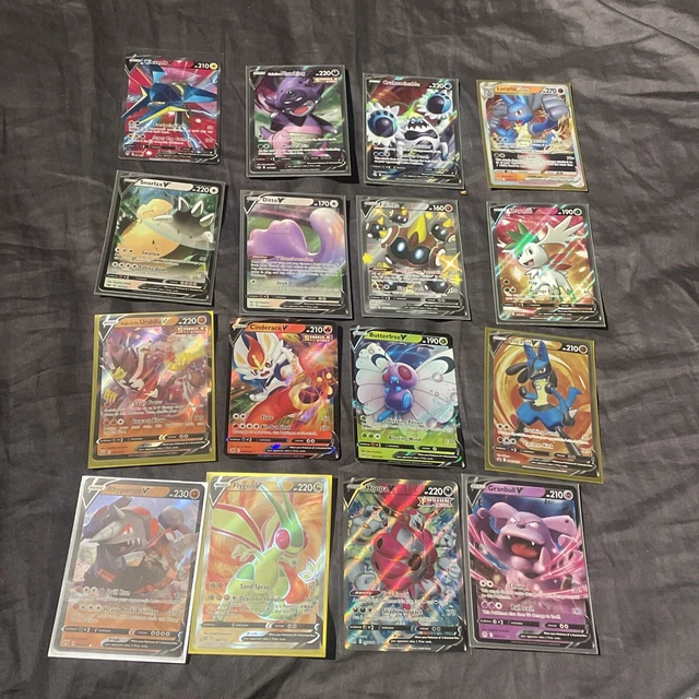 POKEMON TCG FULL Art V & VStar Card Lot x16 Lucario-Shaymin-Ditto ...