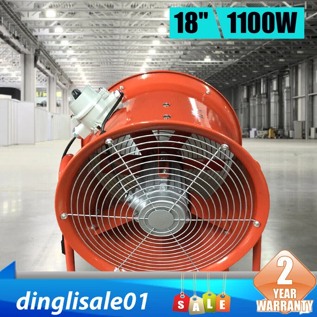 18& AXIAL FAN Explosion Proof Extractor for Spray Booth Paint Fumes ...