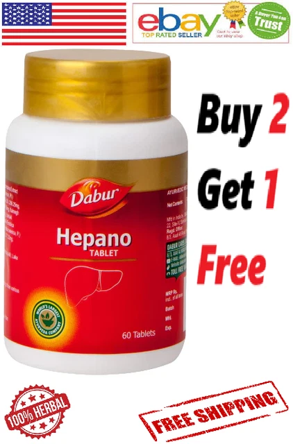 DABUR HEPANO FOR Healthy Liver & Treats Liver Disorders (60 Tablets ...