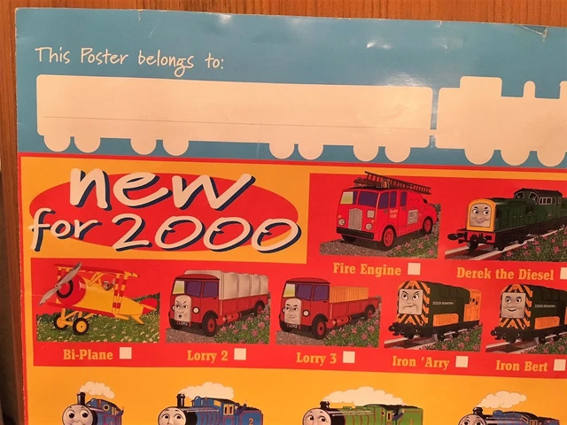 ERTL THOMAS THE Tank Engine Collectors Poster Year 2000 Fab Christmas ...