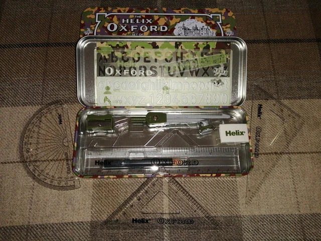 2X HELIX OXFORD Set Of Mathematical Instruments Limited Edition Camo ...