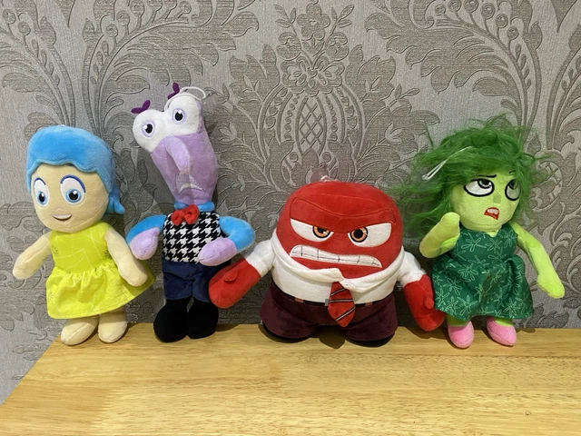 DISNEY PIXAR INSIDE out Joy, Fear, Anger & Disgust plush Window Sucker ...