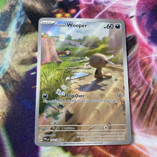 PALDEAN WOOPER 102/094 IR Phantasmal Flames NM Pack Fresh Pokemon $10. ...