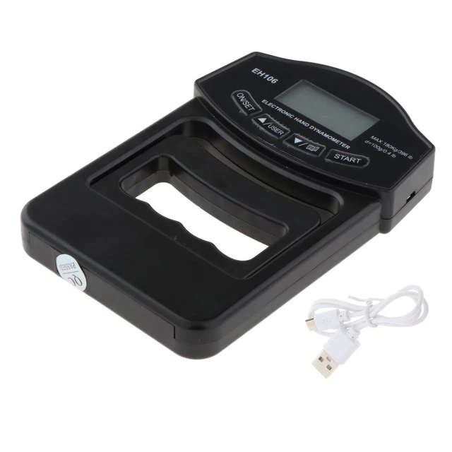 DIGITAL HAND DYNAMOMETER Measurement Meter Grip Strength Load Bearing ...
