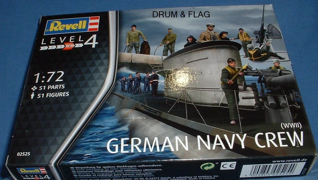 REVELL 02525. WW2 German Navy Crew. 1/72 Scale. 51 Figures. £10.49 ...