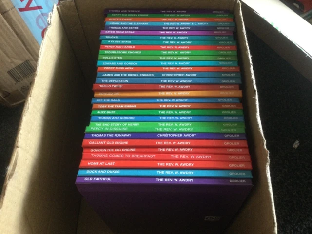 THOMAS THE TANK Engine: Complete Set x30 Grolier HB Books (1999) **Ex ...