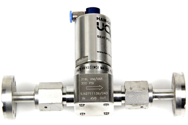 HAM-LET HM20 4VKLC(M5) M4 150 PSI pneumatischer Ventil Ultra Clean NEU ...