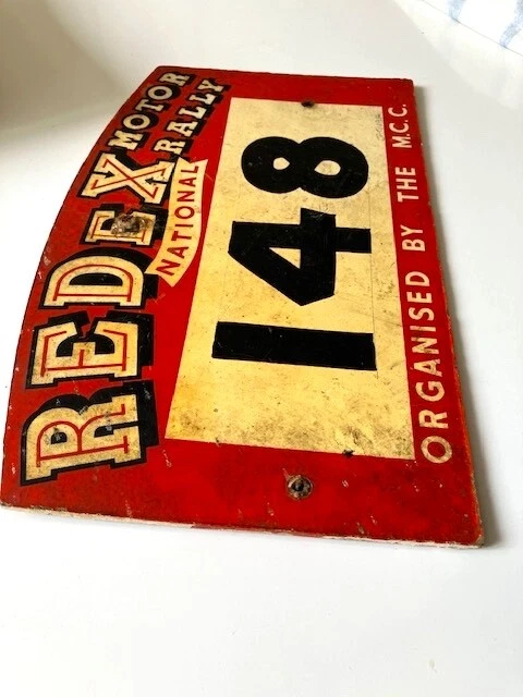 ORIGINAL RALLY CAR plate from 1954 MCC Redex rally £32.00 - PicClick UK