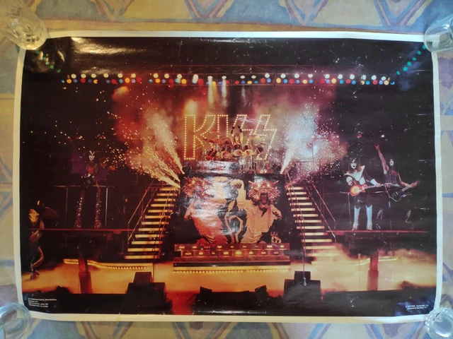 KISS ALIVE II Stage Set Poster - 860mm x 580mm - 1977 - Aucoin £68.32 - PicClick UK