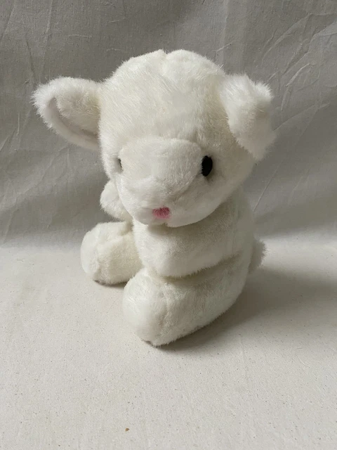 WHITE LAMB SHEEP Soft Toy Teddy Bear Plush Stuffed Farm Animal 8" New ...