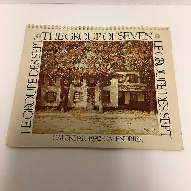 VINTAGE 1982 CALENDAR Featuring The Group of Seven Art McClelland ...
