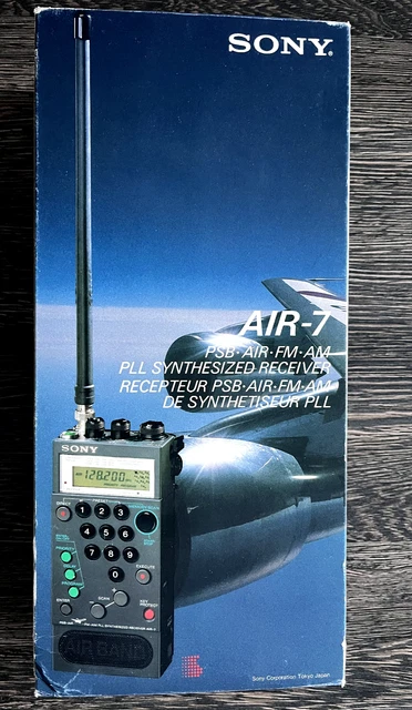 SONY AIR-7 PSB AIR FM AM PLL Synthesized Receiver Flugfunk 1986 NEU OVP ...