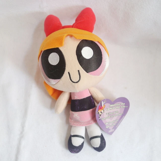 POWERPUFF GIRLS PLUSH Cartoon Network Stuffed Animal Blossom pink 10 ...