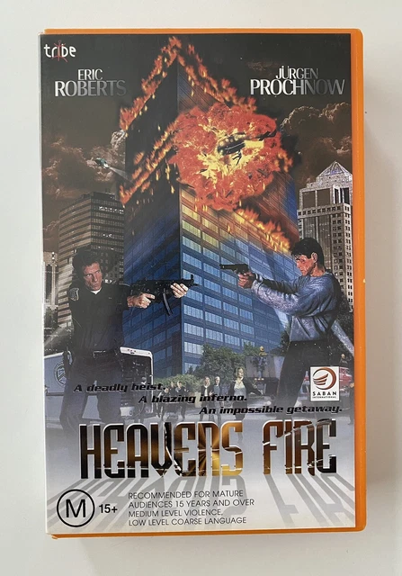 HEAVEN’S FIRE [VHS] Big Box Ex-Rental Video Tape Action 1999 Jurgen ...