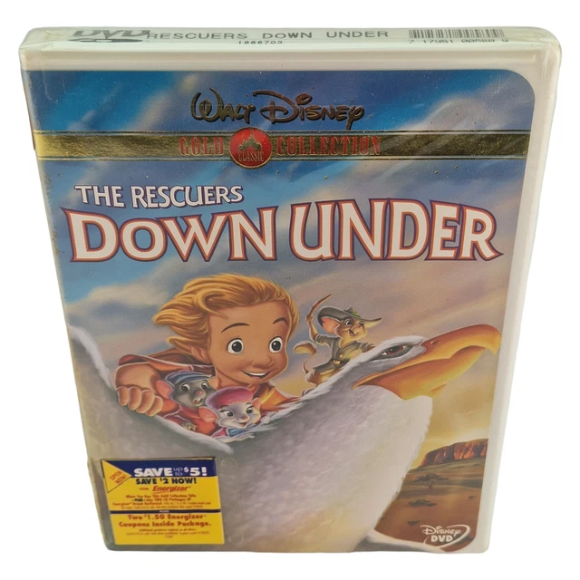 THE RESCUERS DOWN Under Walt Disney Gold Classic Collection ___Region 1 ...