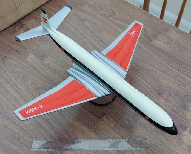 1950'S DE HAVILLAND Comet BEA Aircraft Model ORIGINAL Travel agent type ...