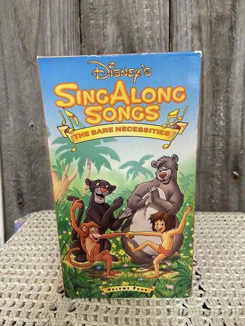 DISNEY VHS SING Along Songs Volume 4 The Bare Necessities Sing-Along ...