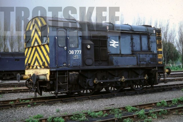 35MM SLIDE BR British Railways Diesel Loco Class 08 08777 1983 Original ...