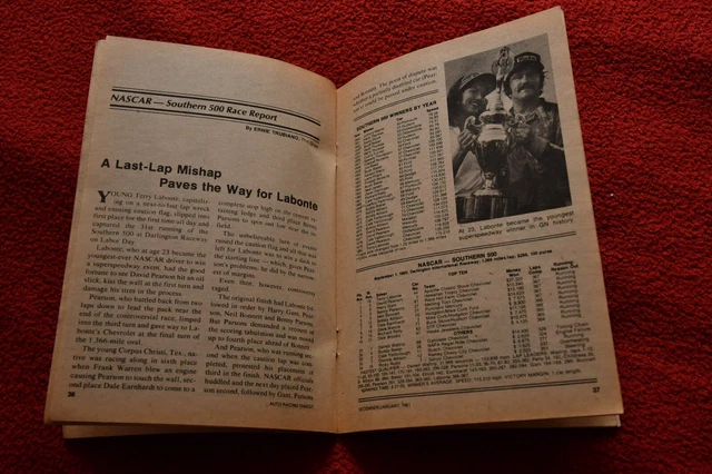 AUTO RACING DIGEST Jan 1981 Bobby Allison Bobby Unser NASCAR Talladega ...