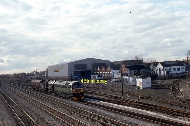 ORIGINAL 35MM SLIDE BR Class 47 47004 pulling SR Class N15 4-6-0 777 ...