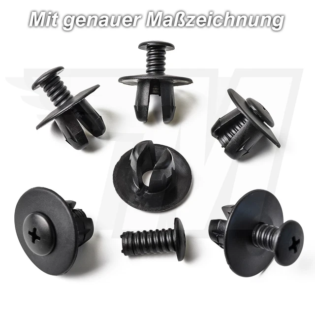 30X PLASTIQUE RIVETS Isolation Clips de Fixation pour Jaguar XR831159 ...