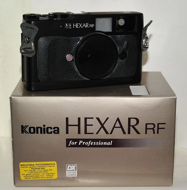 KONICA HEXAR RF Rangefinder 35mm Film Camera Body Leitz Leica M lens mount+ box EUR 1.190,00 ...