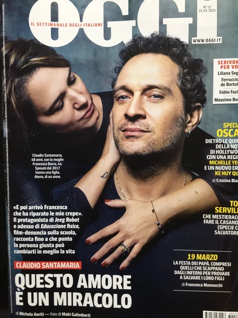 OGGI 2023 12.CLAUDIO Santamaria & Francesca Barra,Toni Servillo,Danilo ...