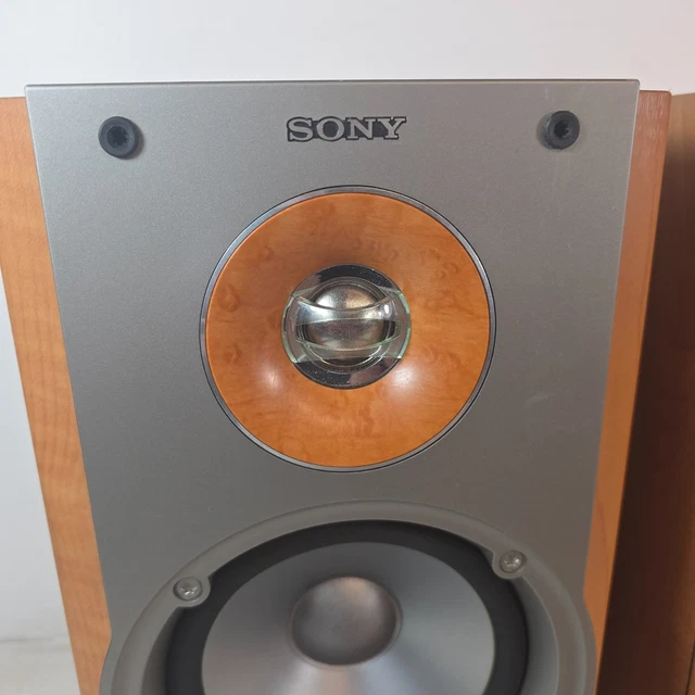 SONY BOOKSHELF SPEAKERS SS-NX1 Wood Effect Hi-Fi Stereo Pair Tested ...