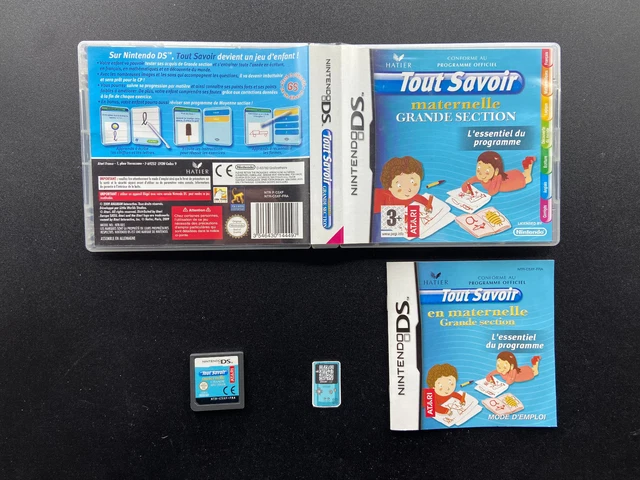 JEU TOUT SAVOIR Grande Section Maternelle Nintendo DS en Boite FR EUR ... JEU TOUT SAVOIR Grande Section Maternelle Nintendo DS en Boite FR EUR ...