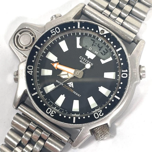 CITIZEN PROMASTER C022 - 088093 Aqualand Digi-Ana 200M Noir Quartz ...