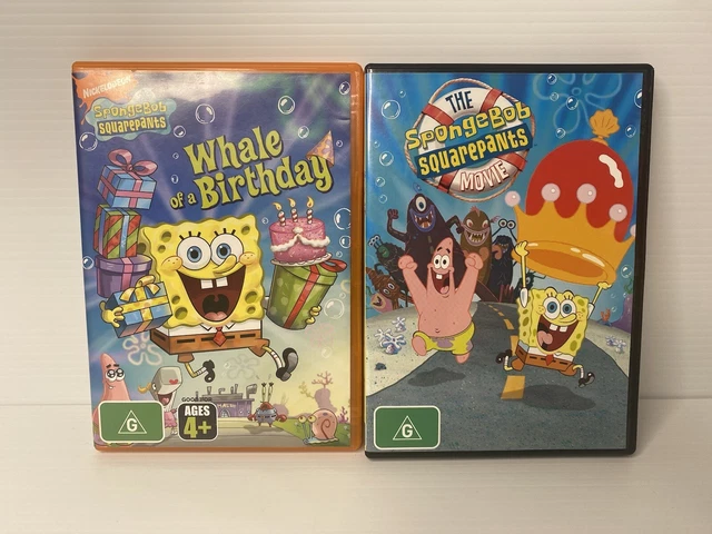 NICKELODEON SPONGEBOB SQUAREPANTS The Movie + Whale of a Birthday (DVD ...