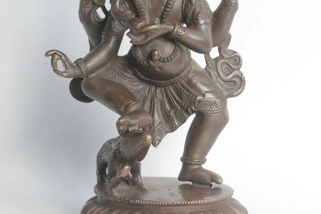 ANCIEN BRONZE DIVINITÉ Ganesh dansant Népal (60697) EUR 290,00 ...